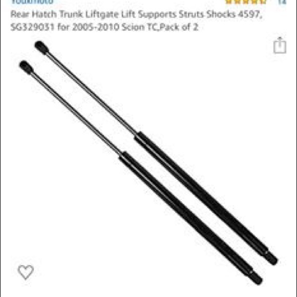 Other | Rear Hatch Trunk Struts | Poshmark